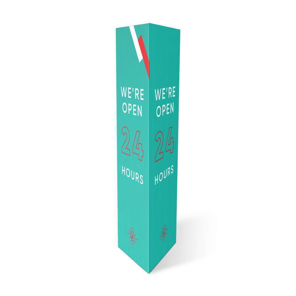 Corflute Bollard Signs Ink Signs